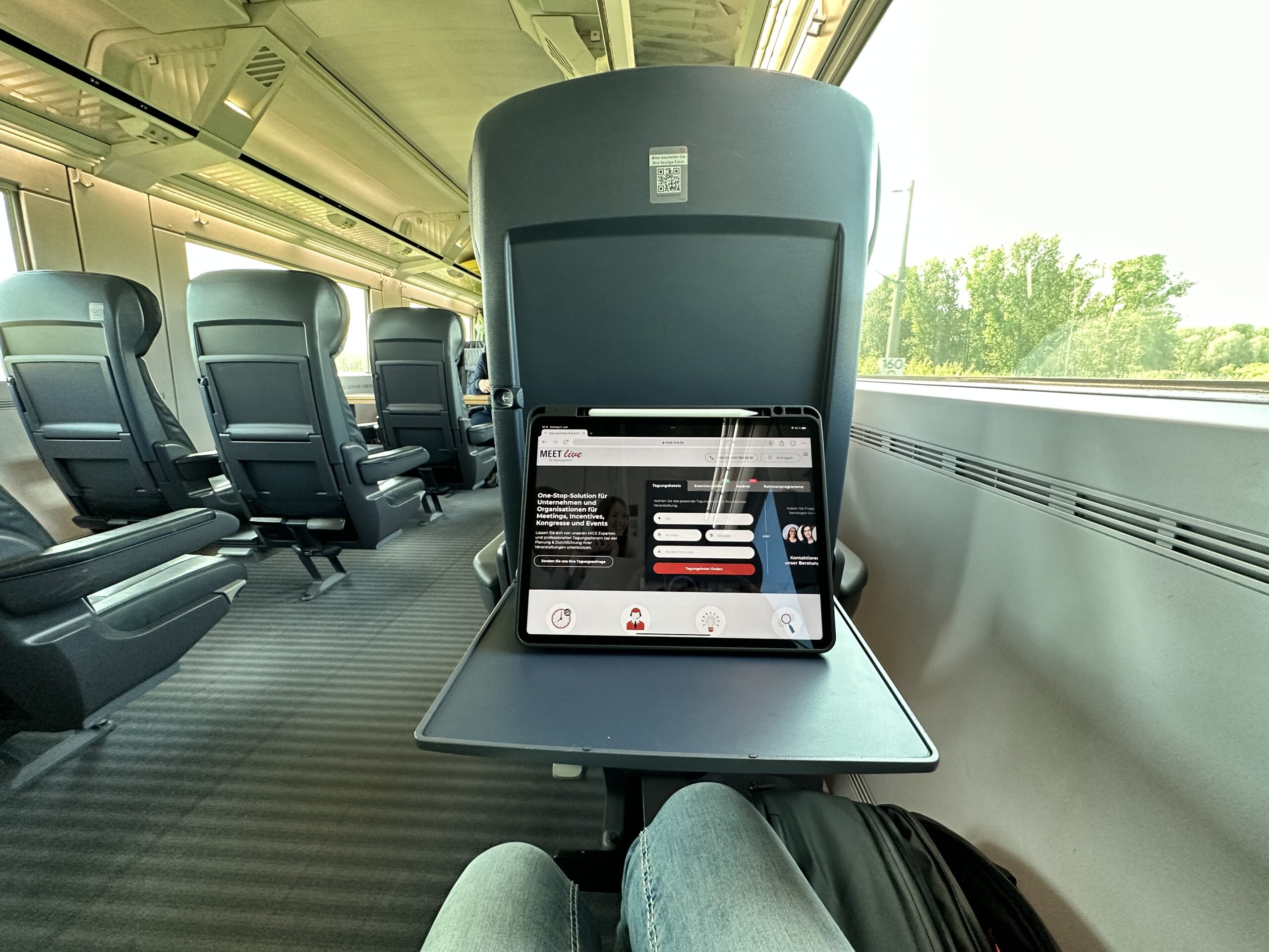 The Mobile Office - Working on the Train | MICE Service Group ...